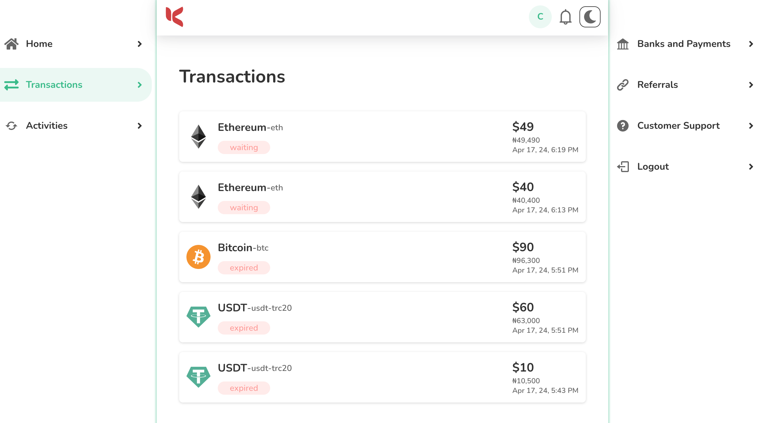 CrypVen - Crypto vendor platform by skaibaba | CodeCanyon